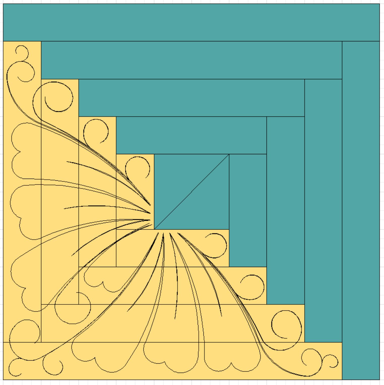10 in LC block 005 - Digital Block Patterns | Sweet Dreams Quilt Studio