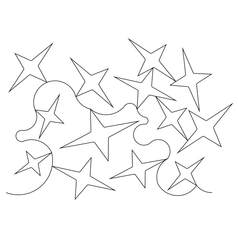 4 pt stars pano 001 Digital Pattern | Sweet Dreams Quilt Studio - Edge ...