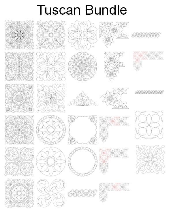 Tuscan Pattern Bundle Digital Pattern | Sweet Dreams Quilt Studio ...