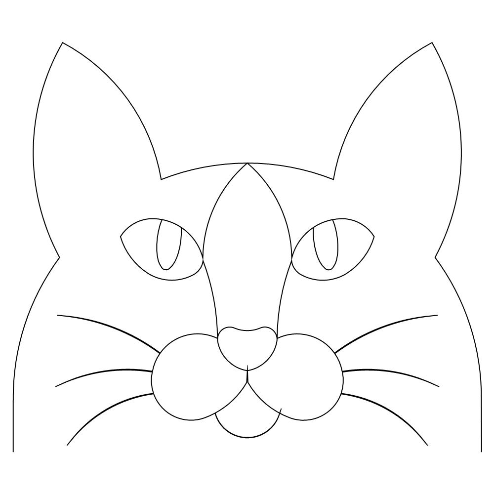 animal clamshell cat 001 Digital Pattern | Sweet Dreams Quilt Studio ...