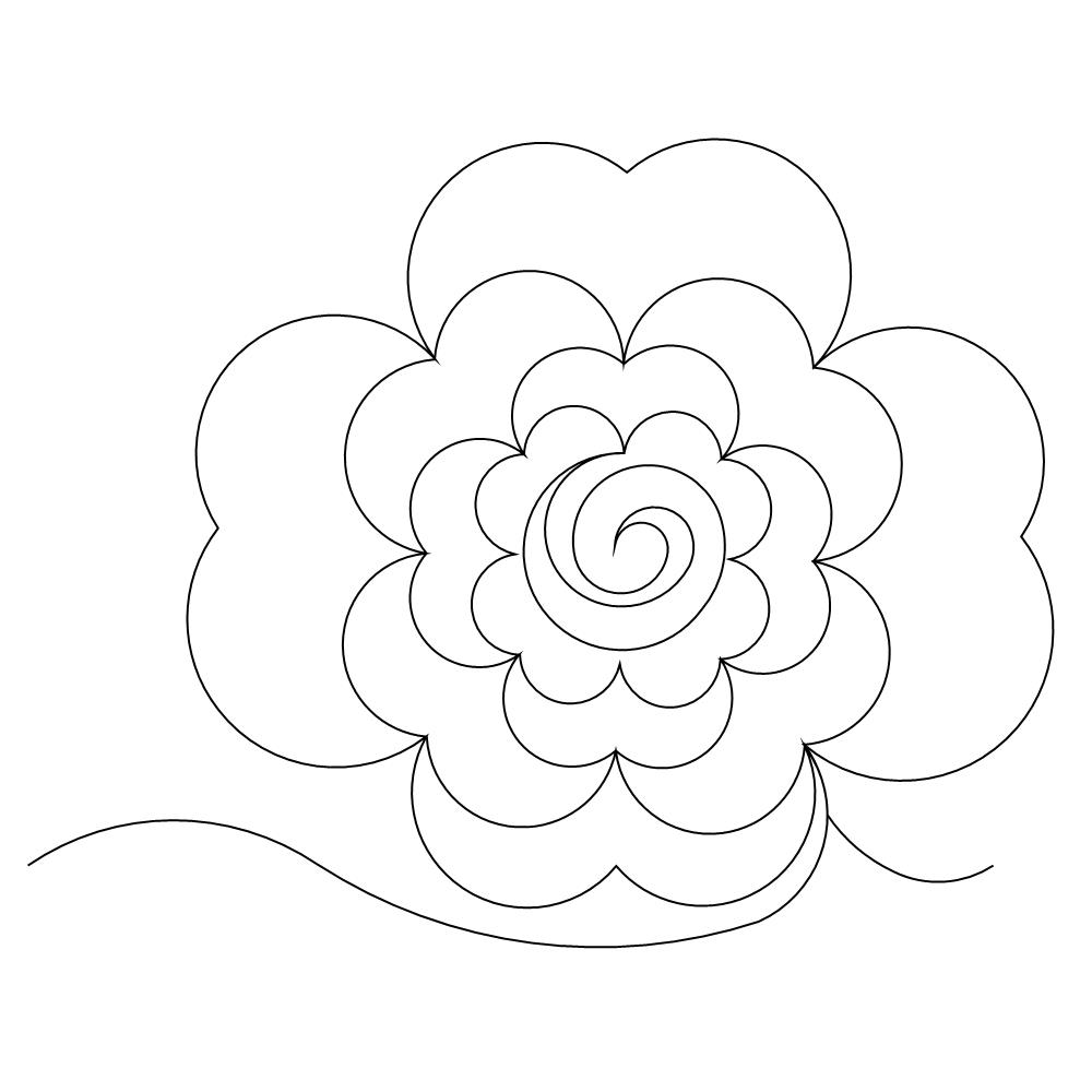 april flower border 002 Digital Pattern | Sweet Dreams Quilt Studio ...