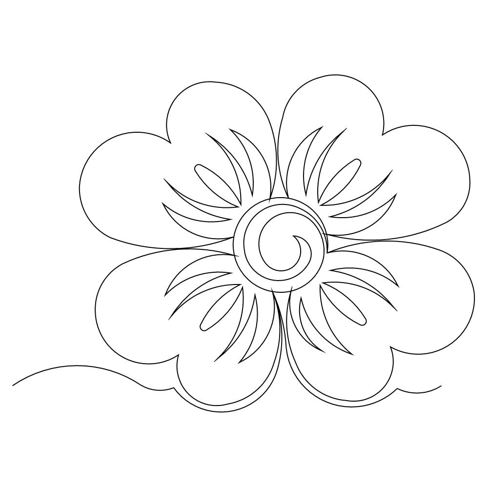 april flower border 003 Digital Pattern | Sweet Dreams Quilt Studio ...