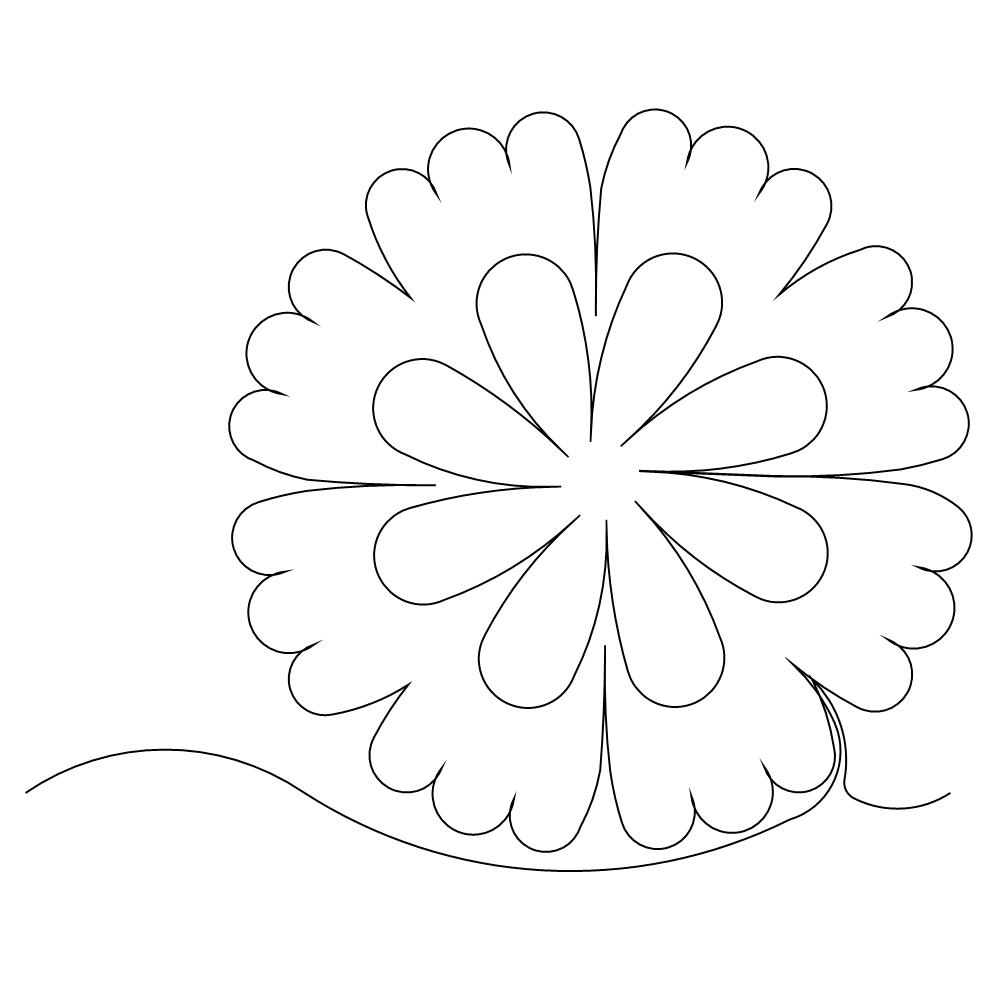 april flower border 005 Digital Pattern | Sweet Dreams Quilt Studio ...