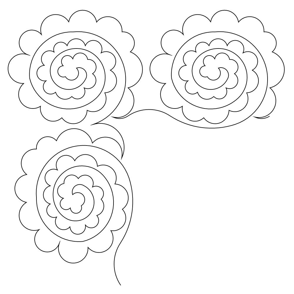 april flower brd crn 001 Digital Pattern | Sweet Dreams Quilt Studio ...