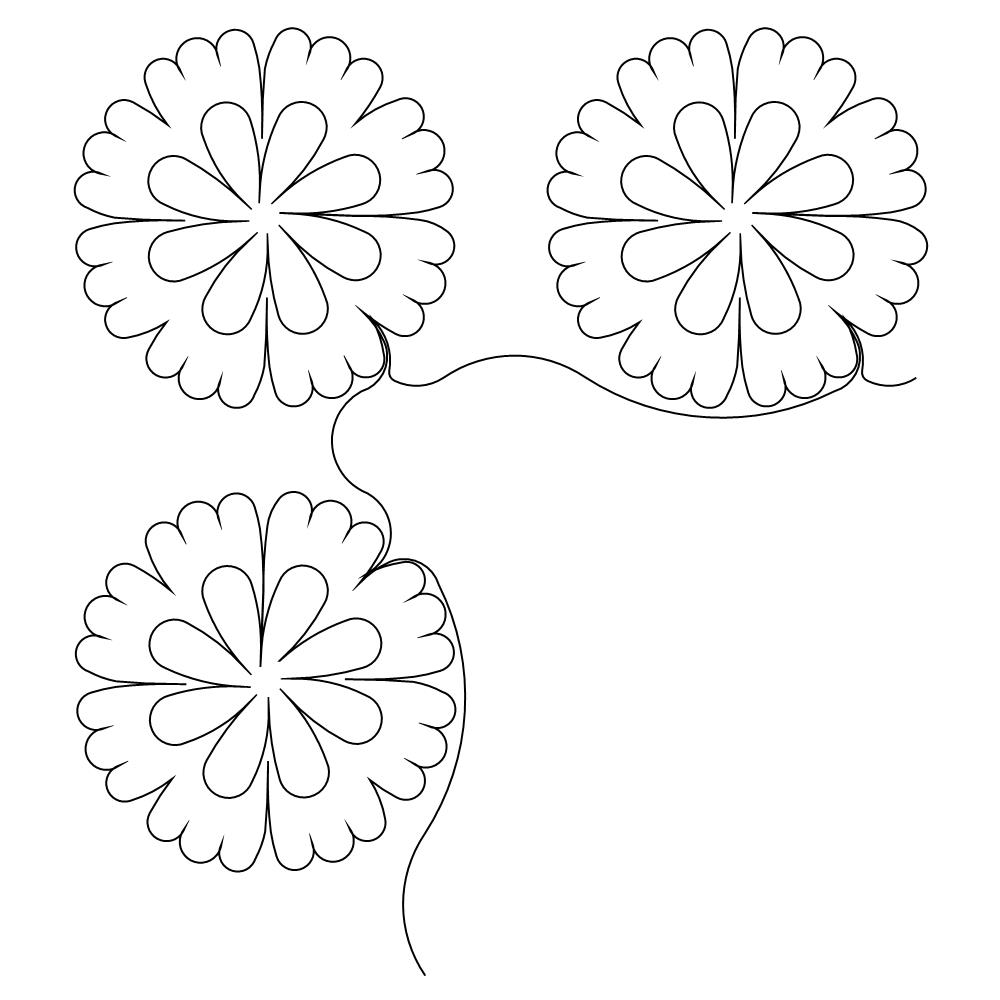 april flower brd crn 005 Digital Pattern | Sweet Dreams Quilt Studio ...