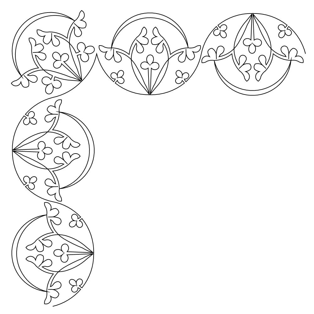 aramis border corner 001 Digital Pattern | Sweet Dreams Quilt Studio ...