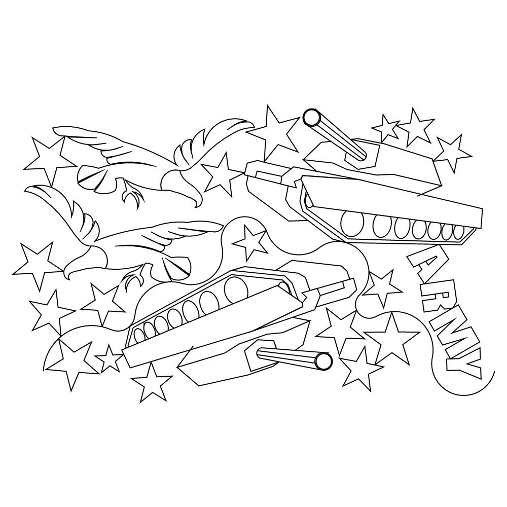 army tank eagle e2e 001 - Edge to Edge Quilting Patterns