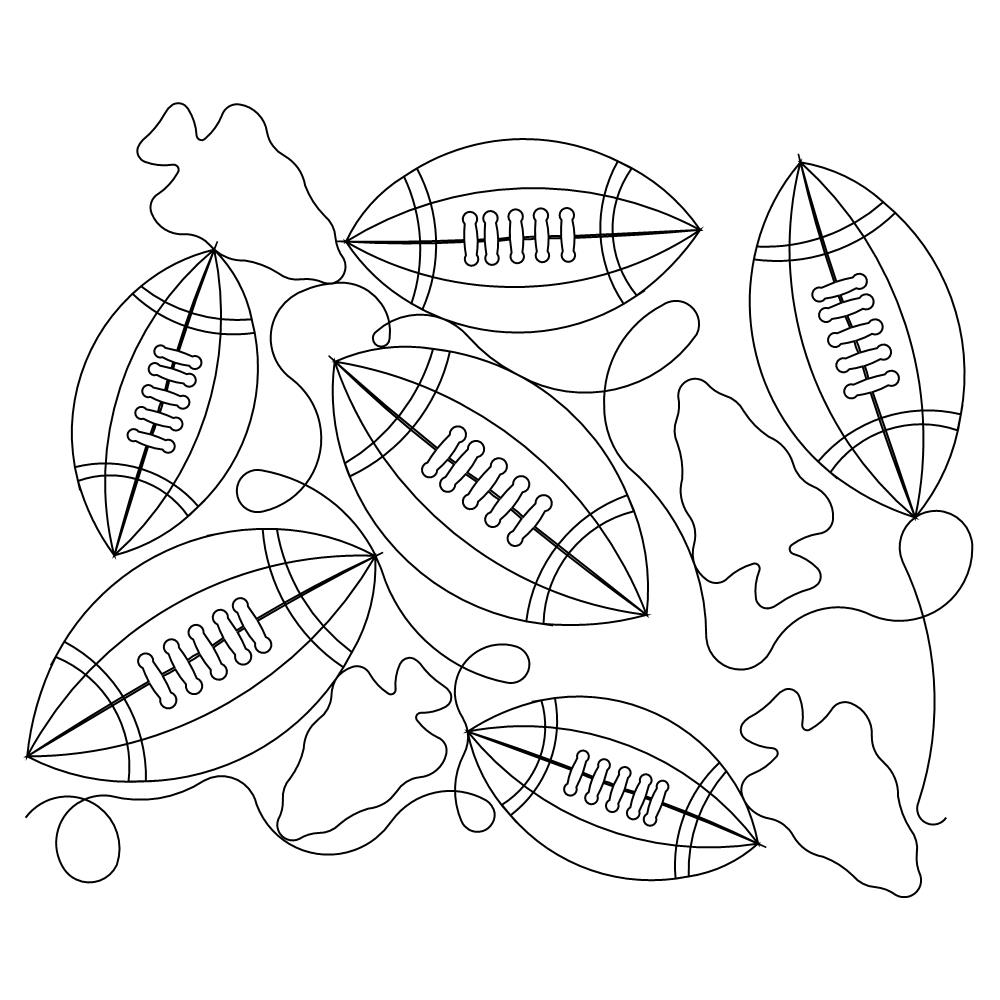 arrowhead football e2e 001 - Edge to Edge Quilting Patterns