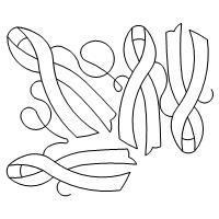 awareness ribbon bdr crn 001 Digital Pattern | Sweet Dreams Quilt ...