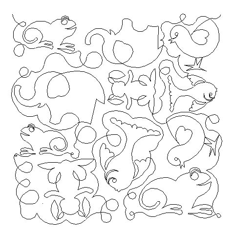 baby animals 2 Digital Pattern | Sweet Dreams Quilt Studio - Edge to ...