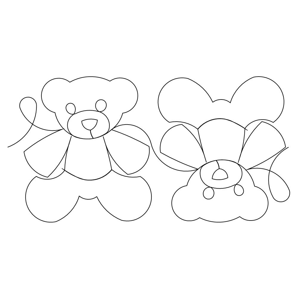 baby bear border 001 Digital Pattern | Sweet Dreams Quilt Studio ...