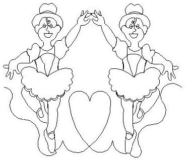 ballerina border Digital Pattern | Sweet Dreams Quilt Studio - Digital ...