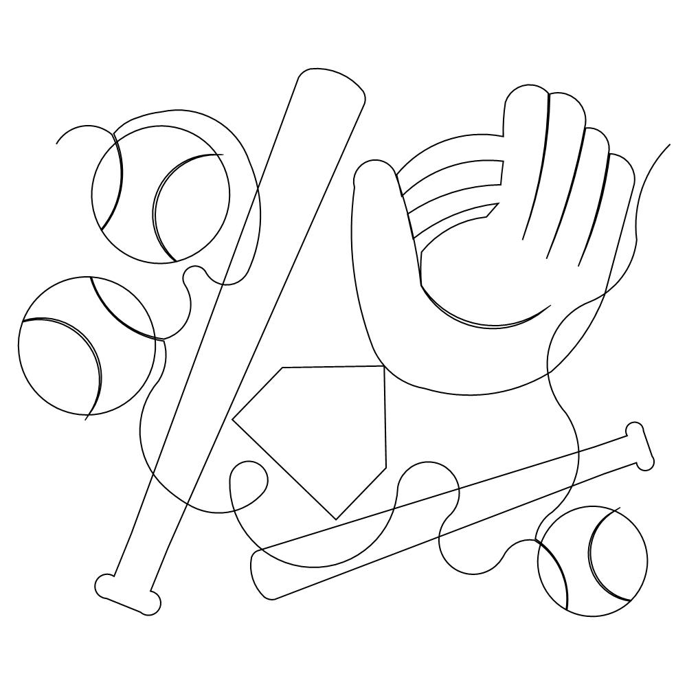 baseball fun 14 Digital Pattern | Sweet Dreams Quilt Studio - Edge to ...