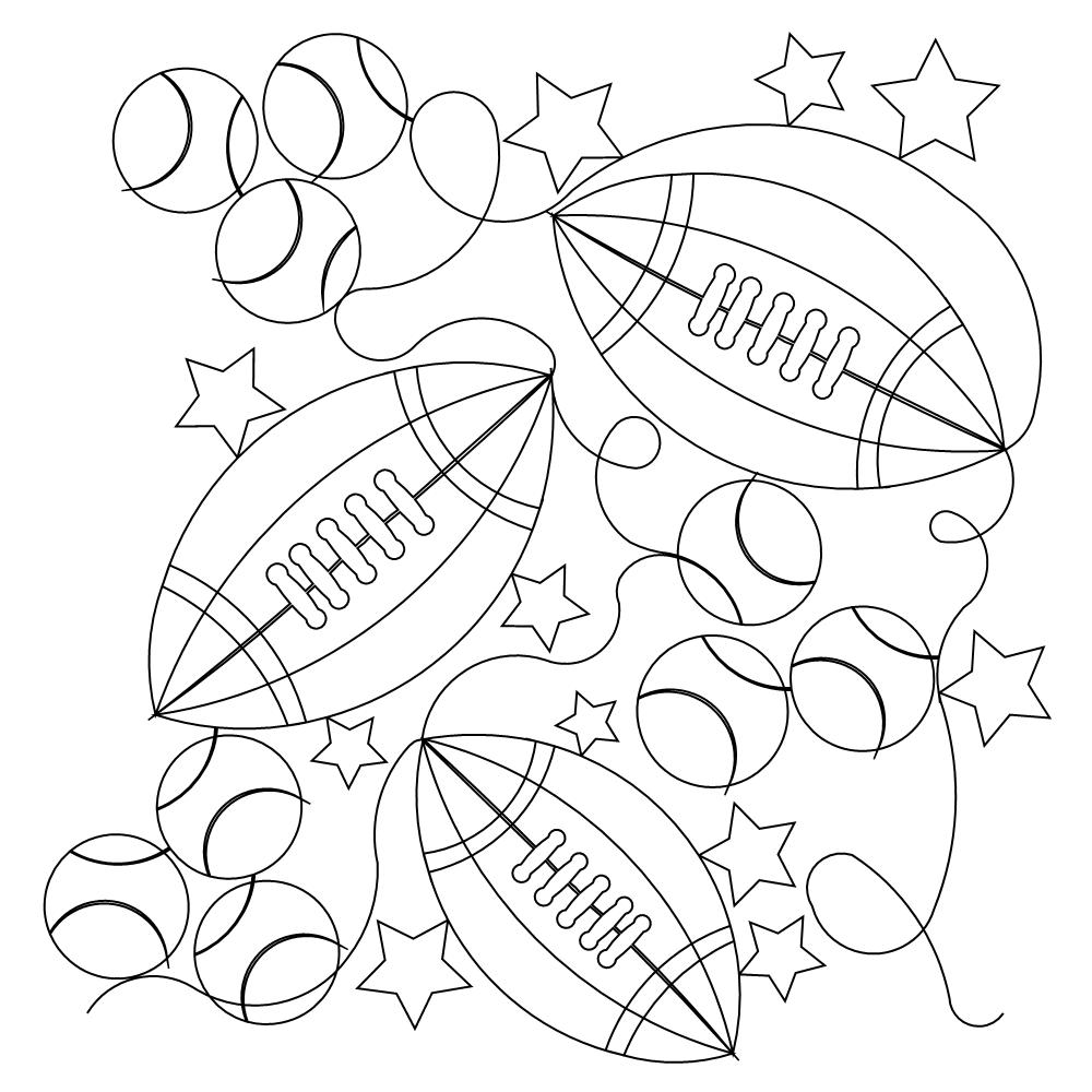 baseballs and fballs Digital Pattern | Sweet Dreams Quilt Studio - Edge ...