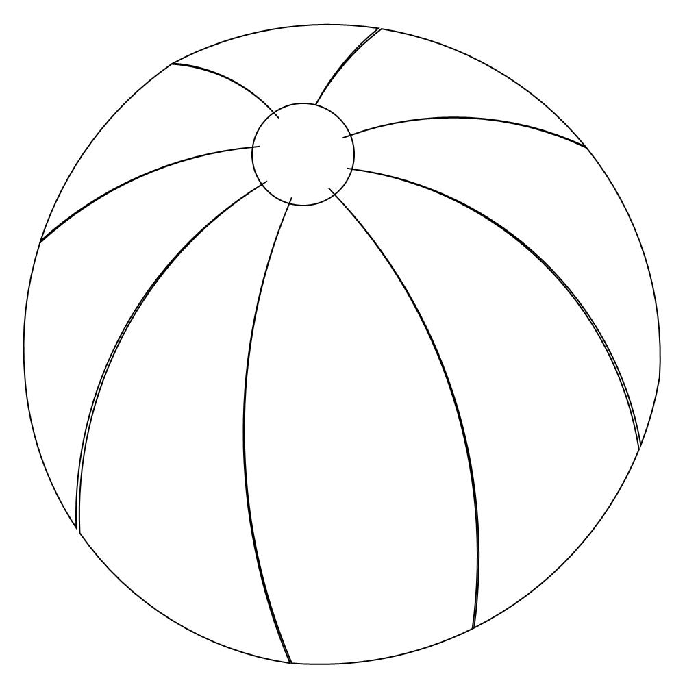 beach ball single Digital Pattern | Sweet Dreams Quilt Studio - Digital ...