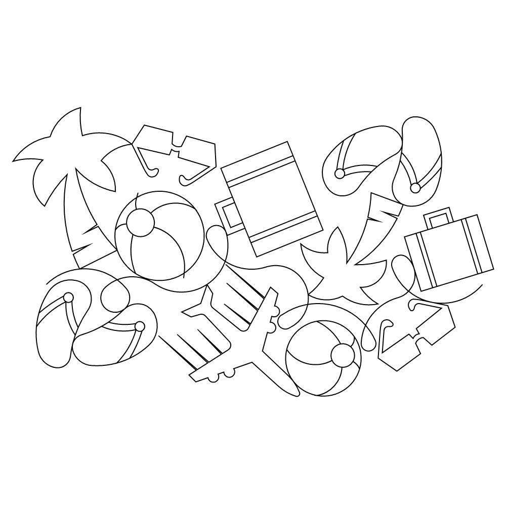 beach vacation e2e 001 - Edge to Edge Quilting Patterns