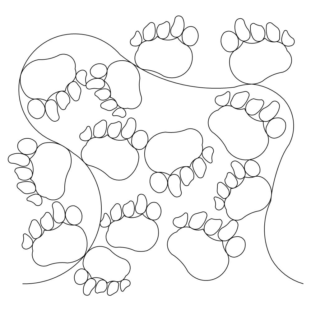 bear paw pano 002 Digital Pattern | Sweet Dreams Quilt Studio - Edge to ...