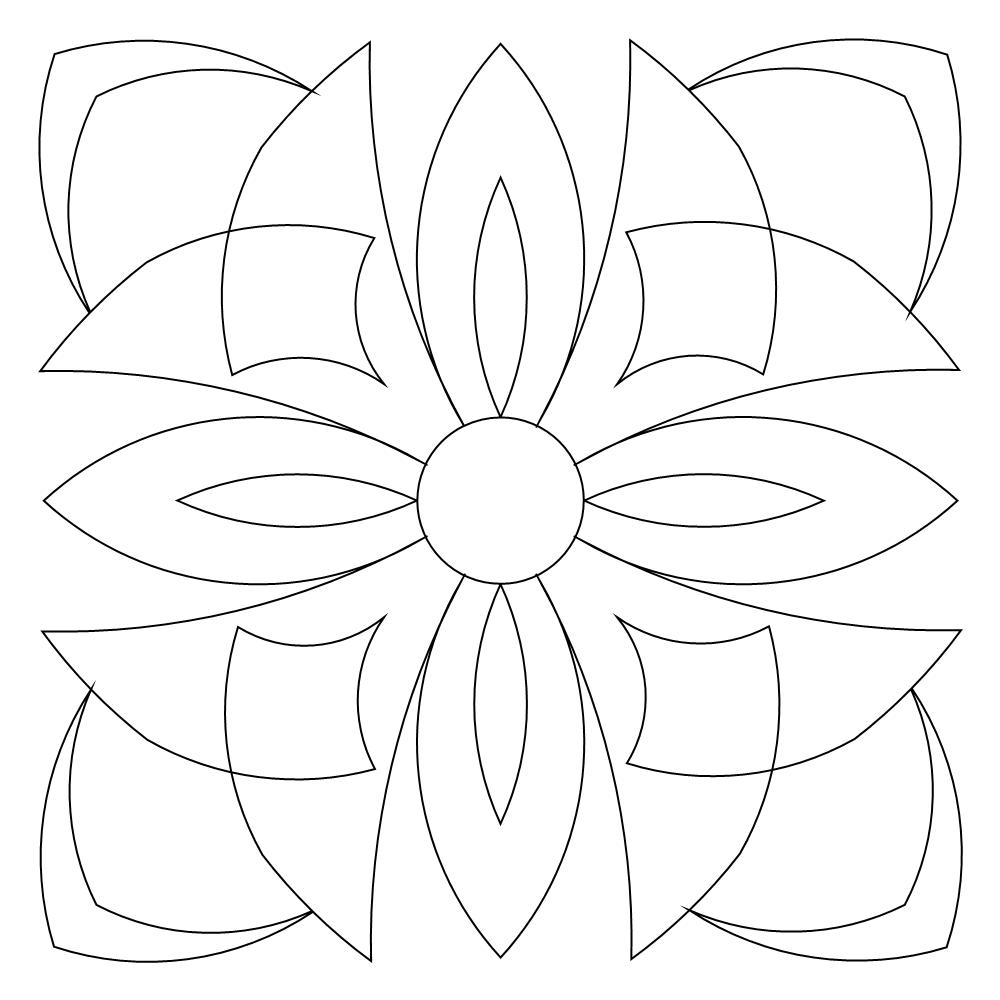 beauty 001 Digital Pattern | Sweet Dreams Quilt Studio - Digital Block ...