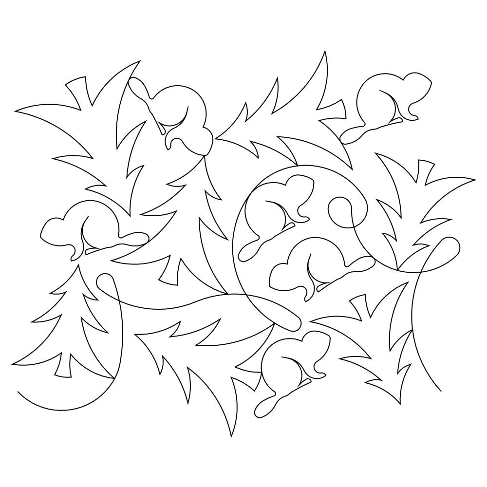 beaver in trees pano 001 Digital Pattern | Sweet Dreams Quilt Studio ...