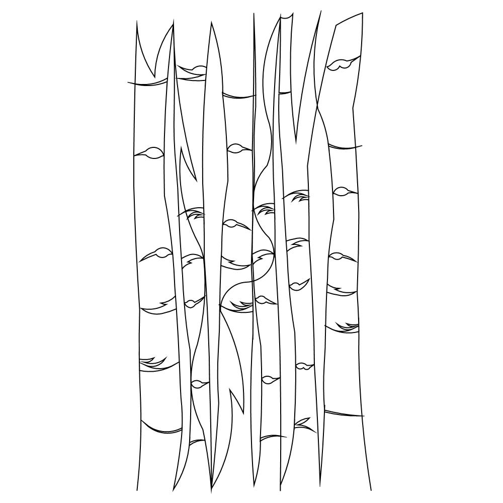 birch tree pano 001 Digital Pattern | Sweet Dreams Quilt Studio - Edge ...