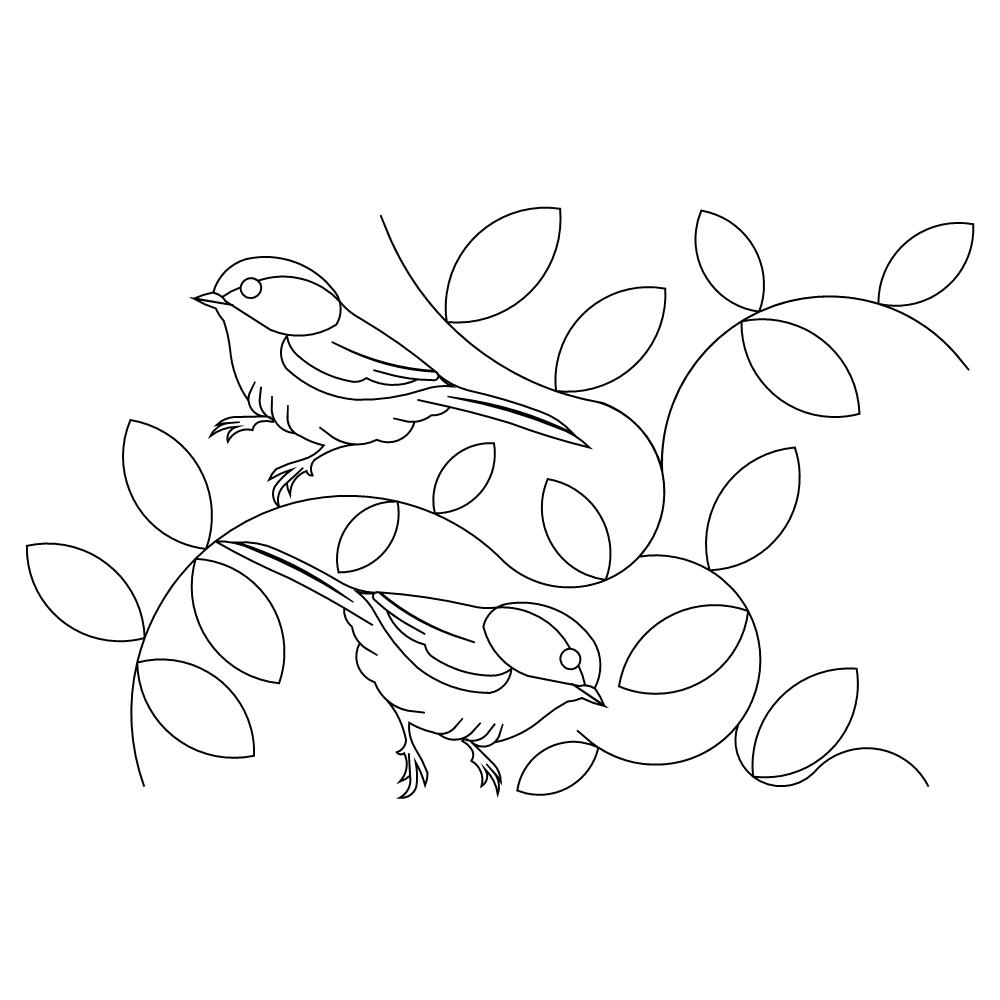 bird border 003 Digital Pattern | Sweet Dreams Quilt Studio - Digital ...