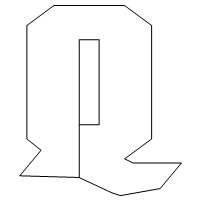 block letter q Digital Pattern | Sweet Dreams Quilt Studio - Digital ...