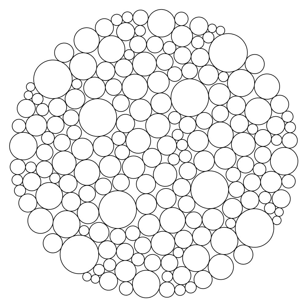 bubble circle 15in Digital Pattern | Sweet Dreams Quilt Studio