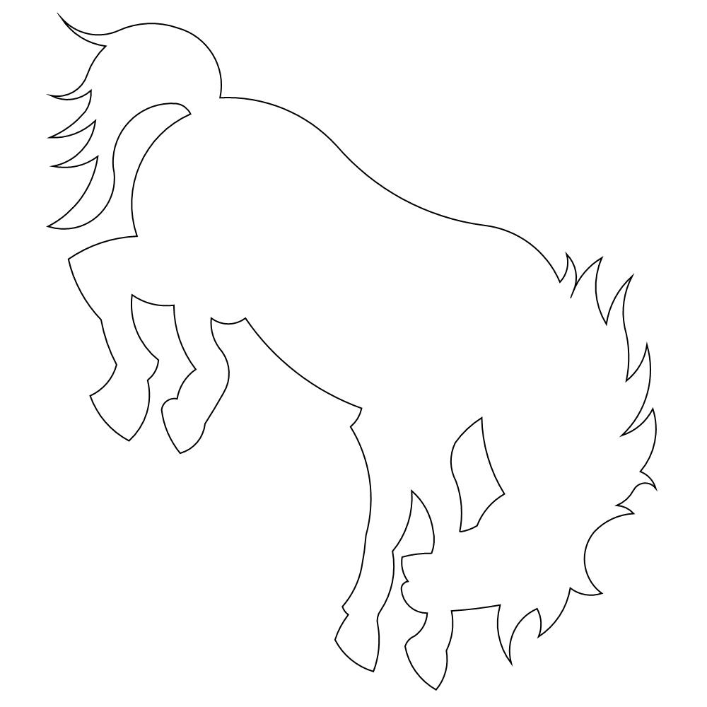 bucking horse block 001 Digital Pattern | Sweet Dreams Quilt Studio ...