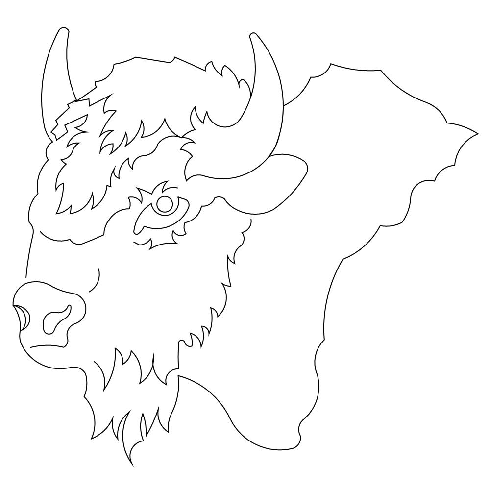 buffalo head Digital Pattern | Sweet Dreams Quilt Studio - Digital ...