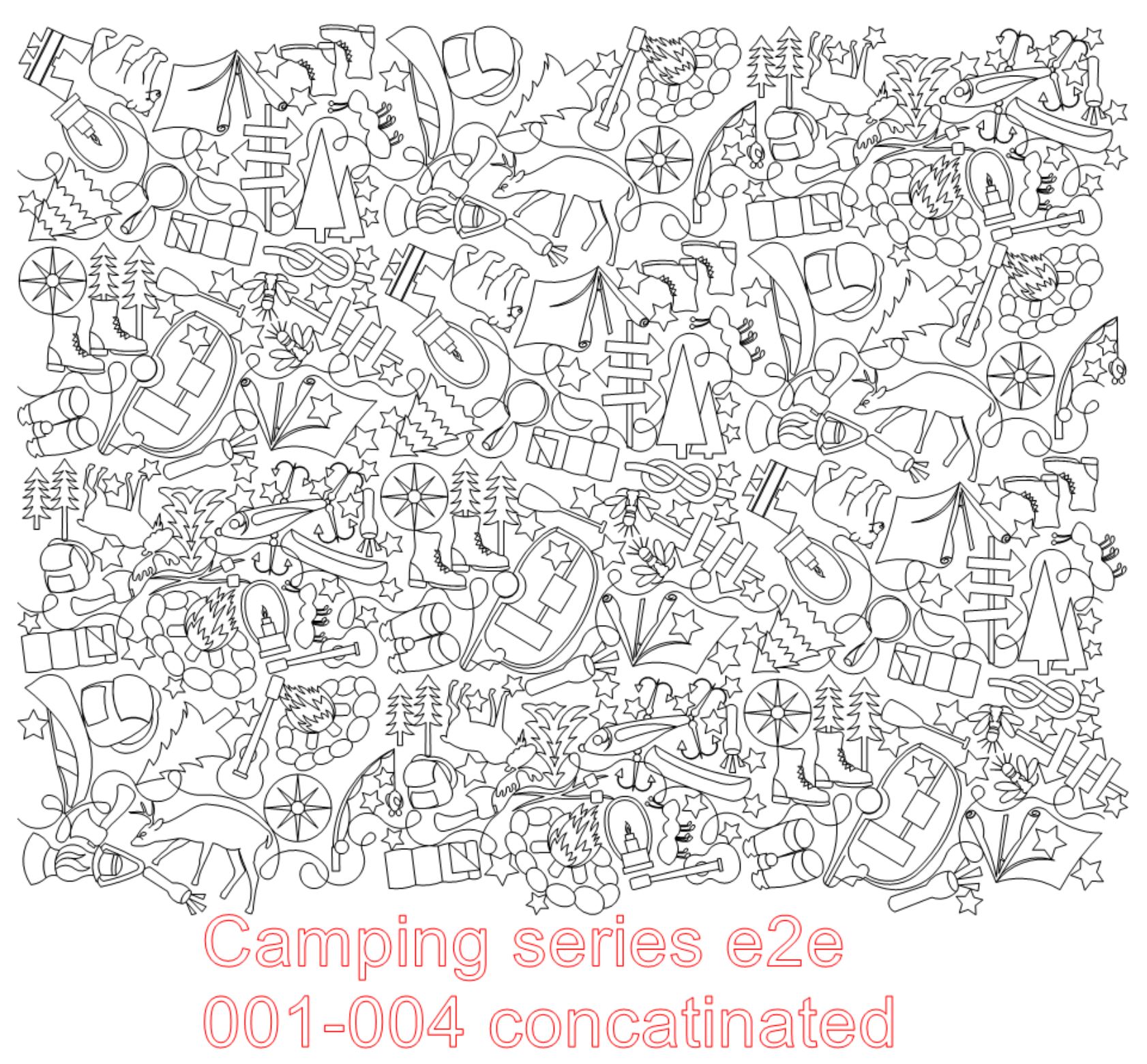 Camping E2E Series Bundle - Digital Bundles Patterns | Sweet Dreams ...