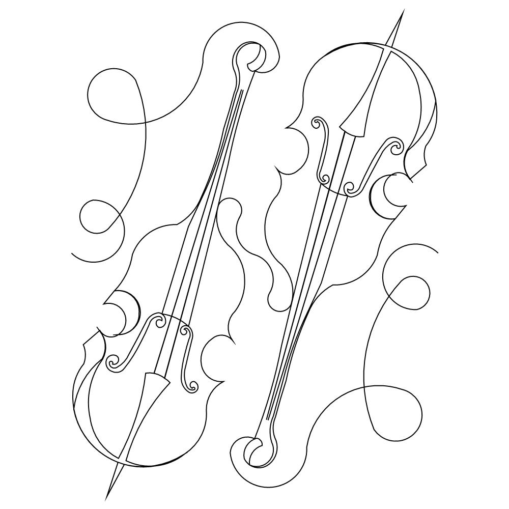 cello border 001 Digital Pattern | Sweet Dreams Quilt Studio - Digital ...