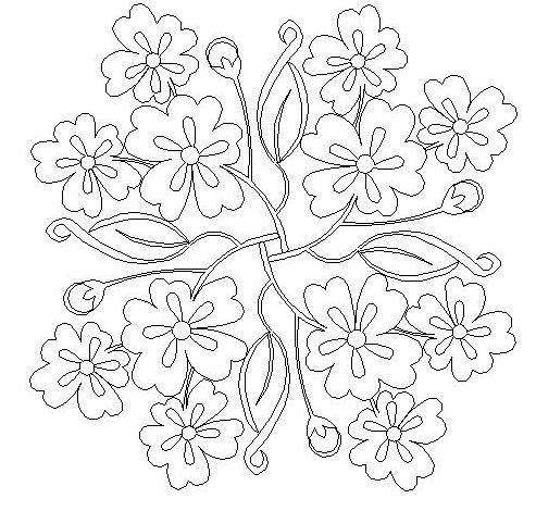 cherry blossom block 1 Digital Pattern | Sweet Dreams Quilt Studio ...