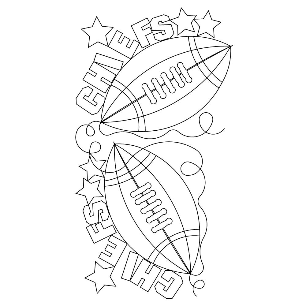 chiefs football brd crn 001 Digital Pattern | Sweet Dreams Quilt Studio ...