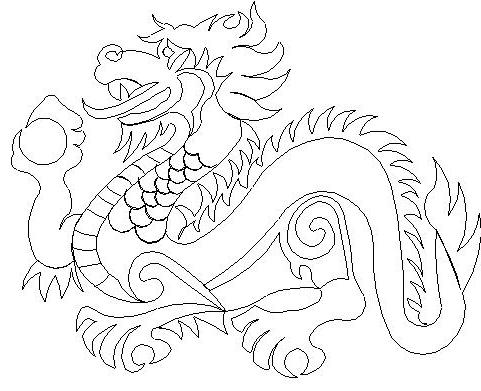 chinese dragon Digital Pattern | Sweet Dreams Quilt Studio - Digital ...