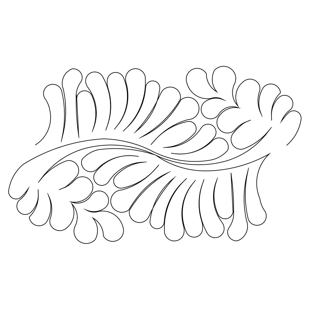 cinderella feather border 001 Digital Pattern | Sweet Dreams Quilt ...