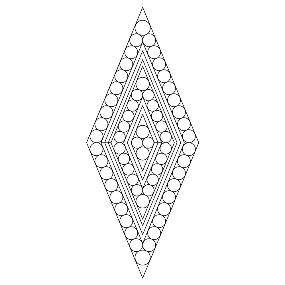 circle life 45 diamond 001 Digital Pattern | Sweet Dreams Quilt Studio ...