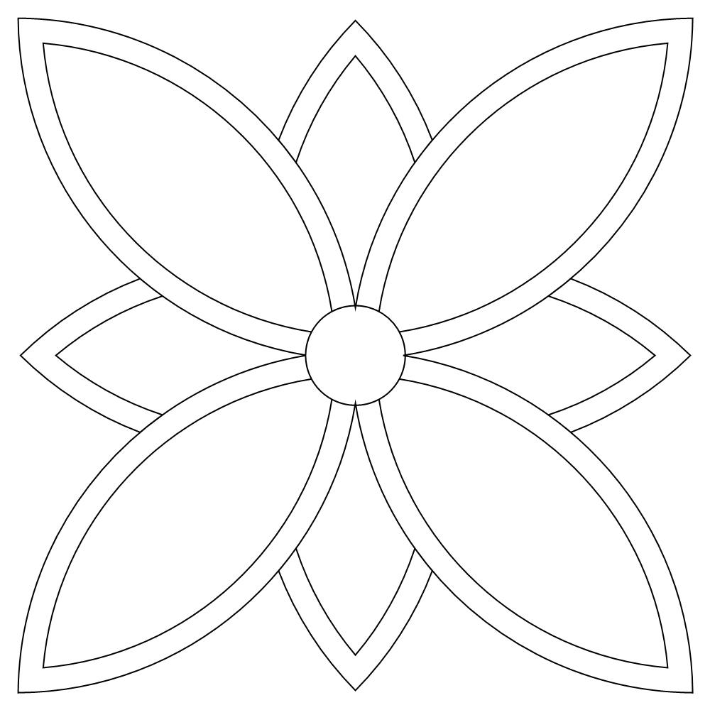 classic flower 001 Digital Pattern | Sweet Dreams Quilt Studio ...