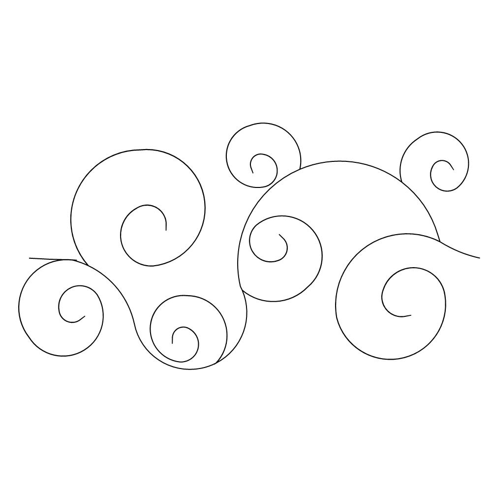 classy curls border 2 Digital Pattern | Sweet Dreams Quilt Studio ...