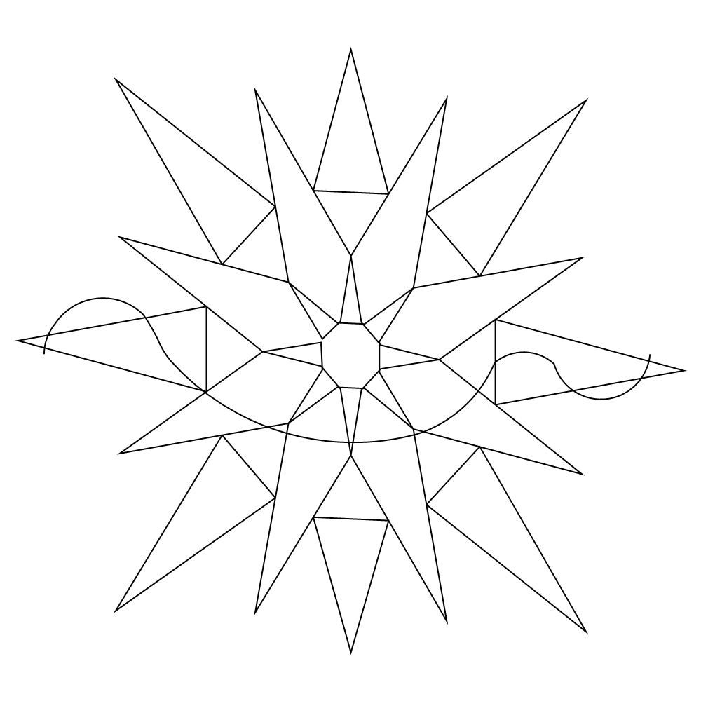 compass border 1 Digital Pattern | Sweet Dreams Quilt Studio - Digital ...