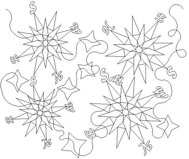 compass pano 2 Digital Pattern | Sweet Dreams Quilt Studio - Edge to ...