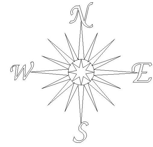 compass rose 1 Digital Pattern | Sweet Dreams Quilt Studio - Digital ...