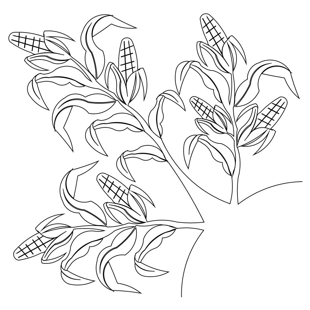 corn stalk brd crn 001 Digital Pattern | Sweet Dreams Quilt Studio
