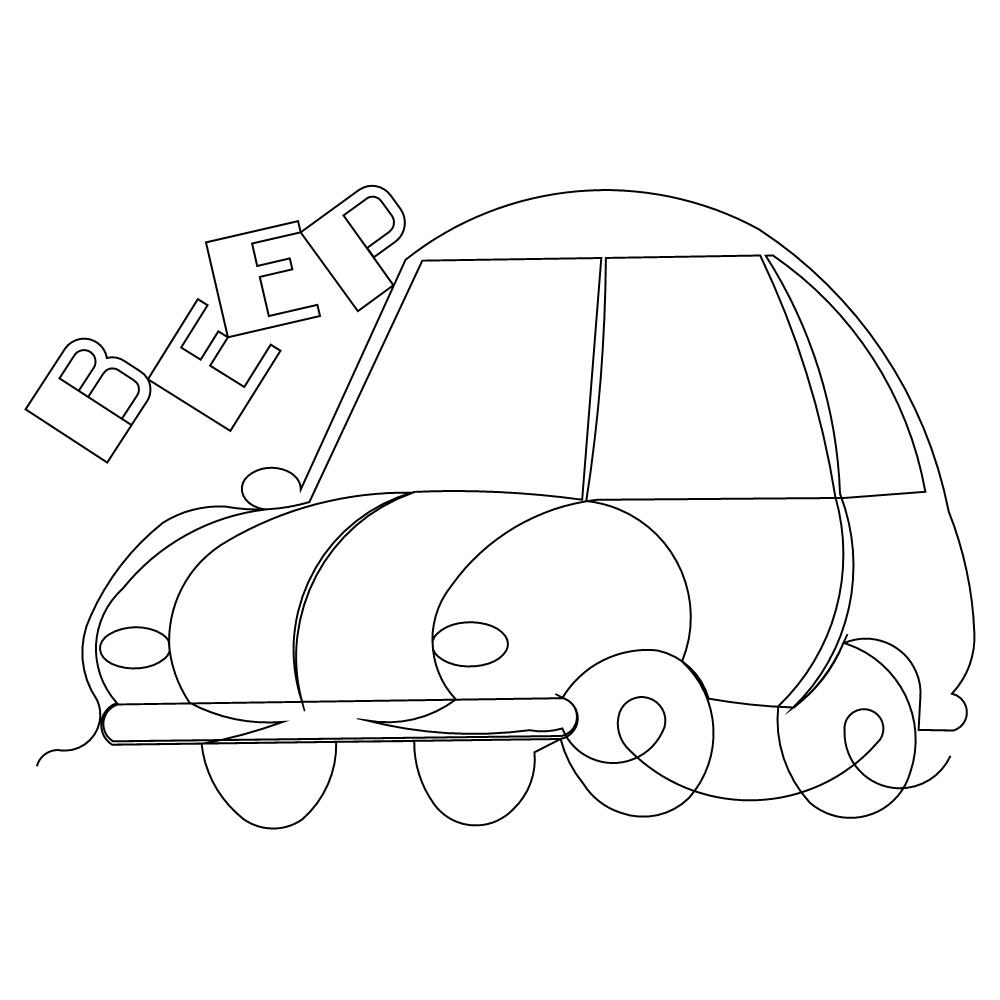 cozy car border 001 Digital Pattern | Sweet Dreams Quilt Studio ...