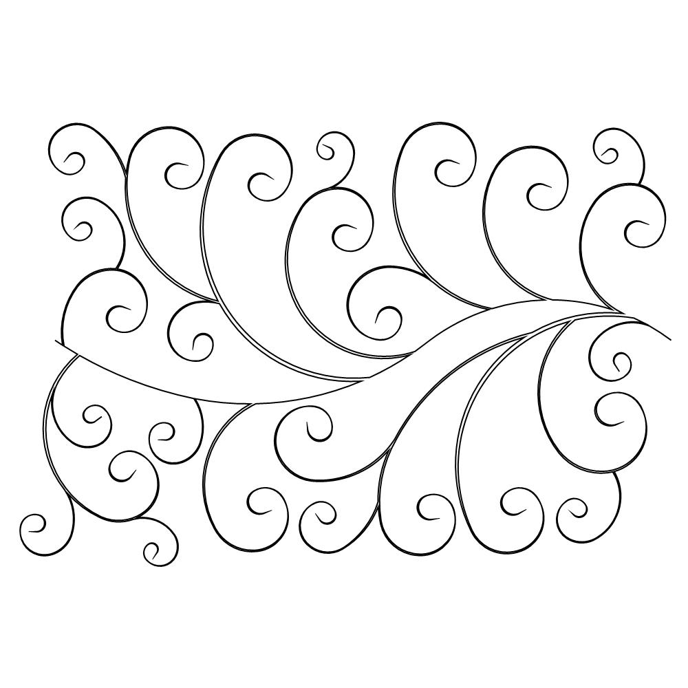 curly border 001 Digital Pattern | Sweet Dreams Quilt Studio - Digital ...