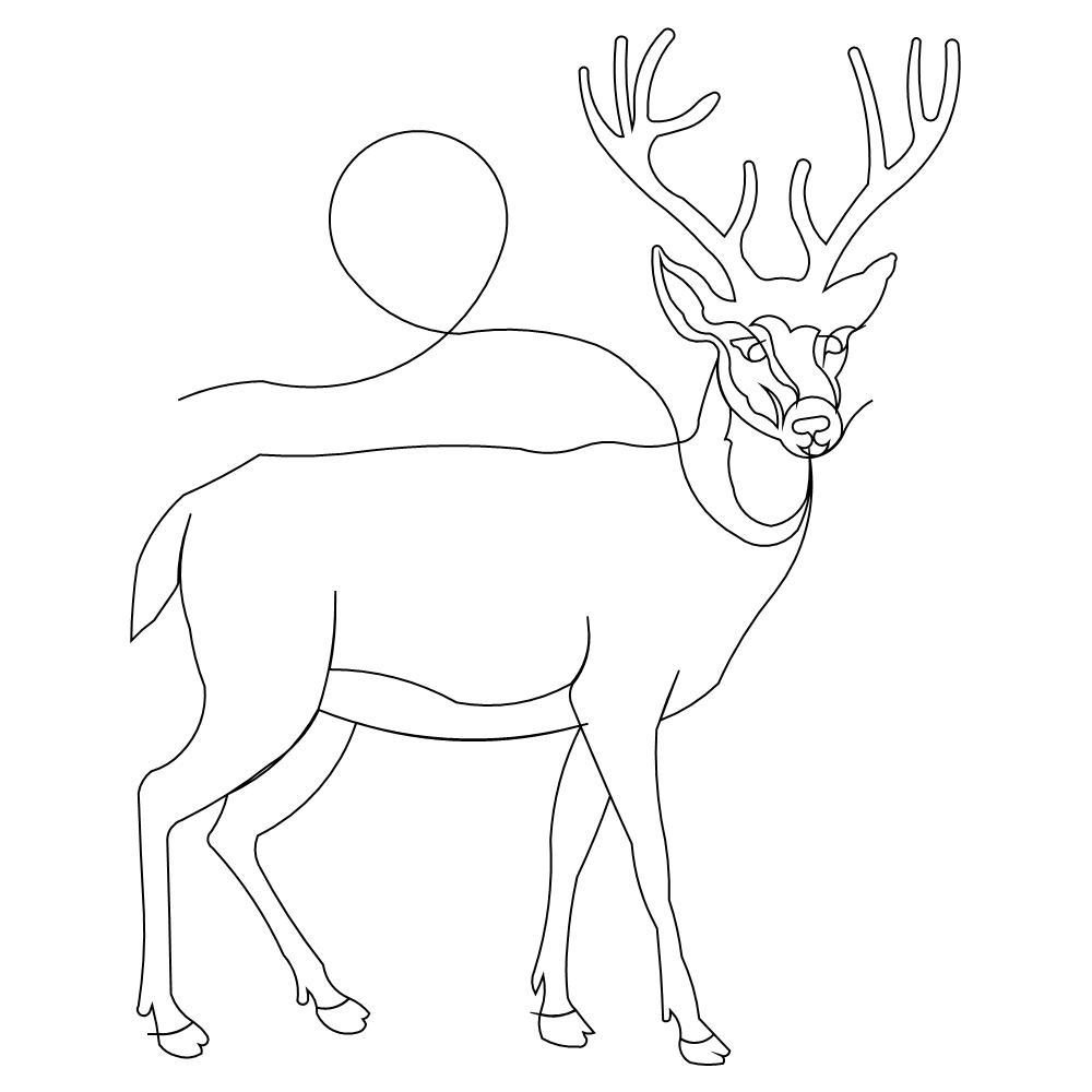 deer border 001 Digital Pattern | Sweet Dreams Quilt Studio - Digital ...