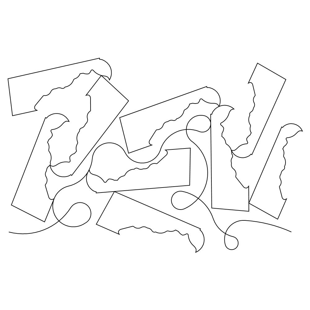 delaware outline e2e 001 - Edge to Edge Quilting Patterns