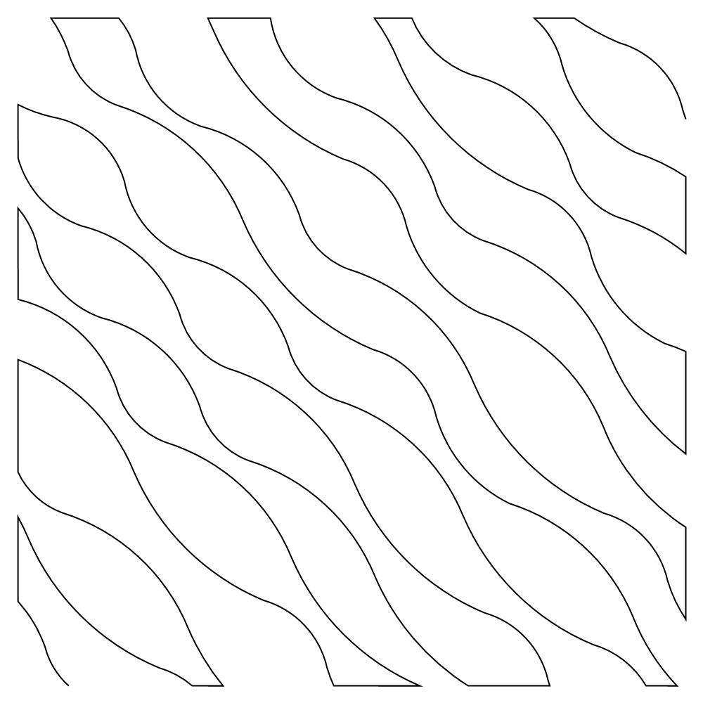 diagonal wave block 002 Digital Pattern | Sweet Dreams Quilt Studio ...