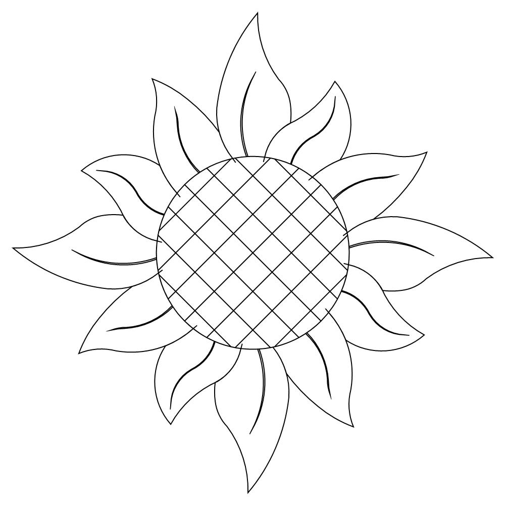 dic sunflower 001 Digital Pattern | Sweet Dreams Quilt Studio - Digital ...