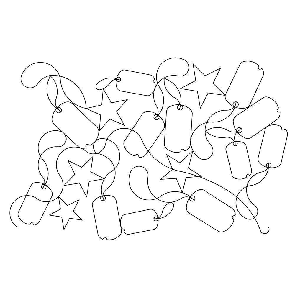 dog tag pano 002 Digital Pattern | Sweet Dreams Quilt Studio - Edge to ...