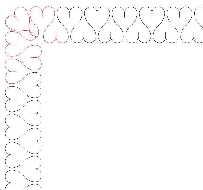 Double Heart Border 002 Bundle - Digital Bundles Patterns | Sweet ...